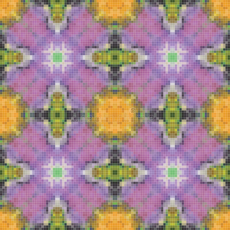 Mediterranean Mosaic Seamless Pattern Design, Repeat Textile Design ...