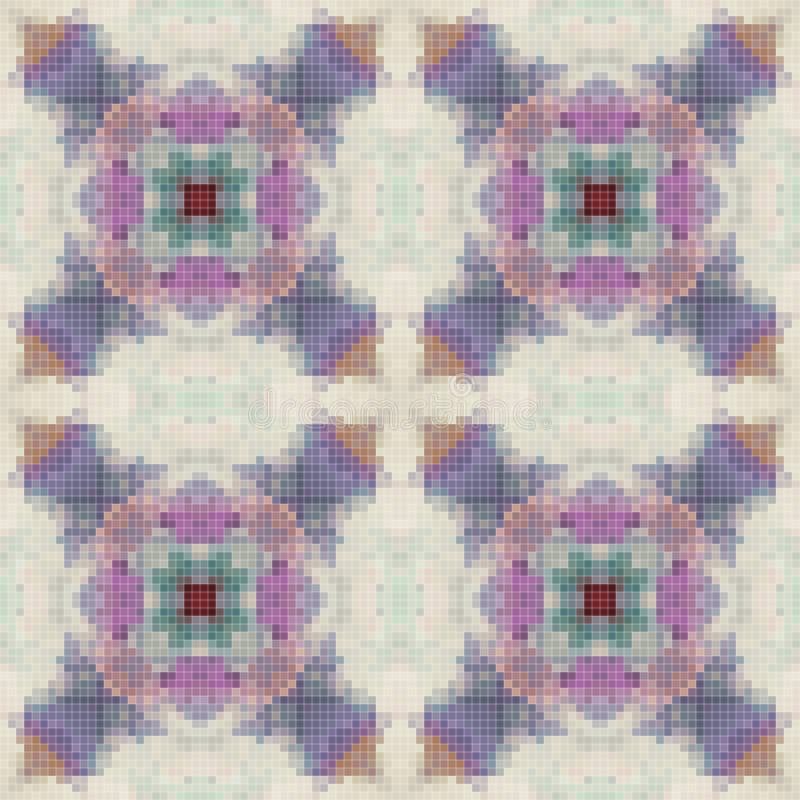 Mediterranean Mosaic Seamless Pattern Design, Repeat Textile Design ...