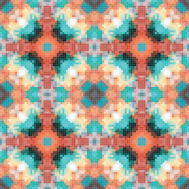 Mediterranean Mosaic Seamless Pattern Design, Repeat Textile Design ...