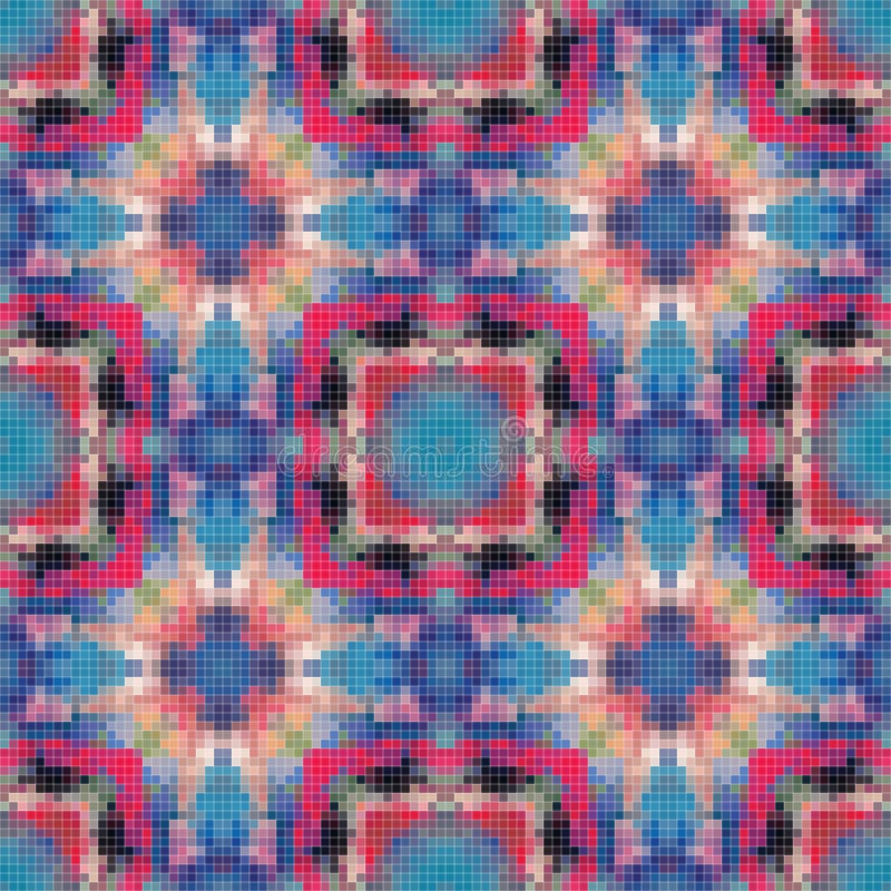 Mediterranean Mosaic Seamless Pattern Design, Repeat Textile Design ...