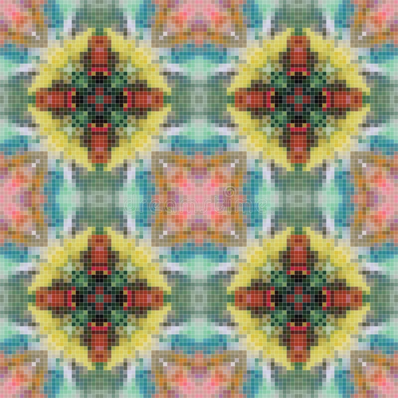 Mediterranean Mosaic Seamless Pattern Design, Repeat Textile Design ...