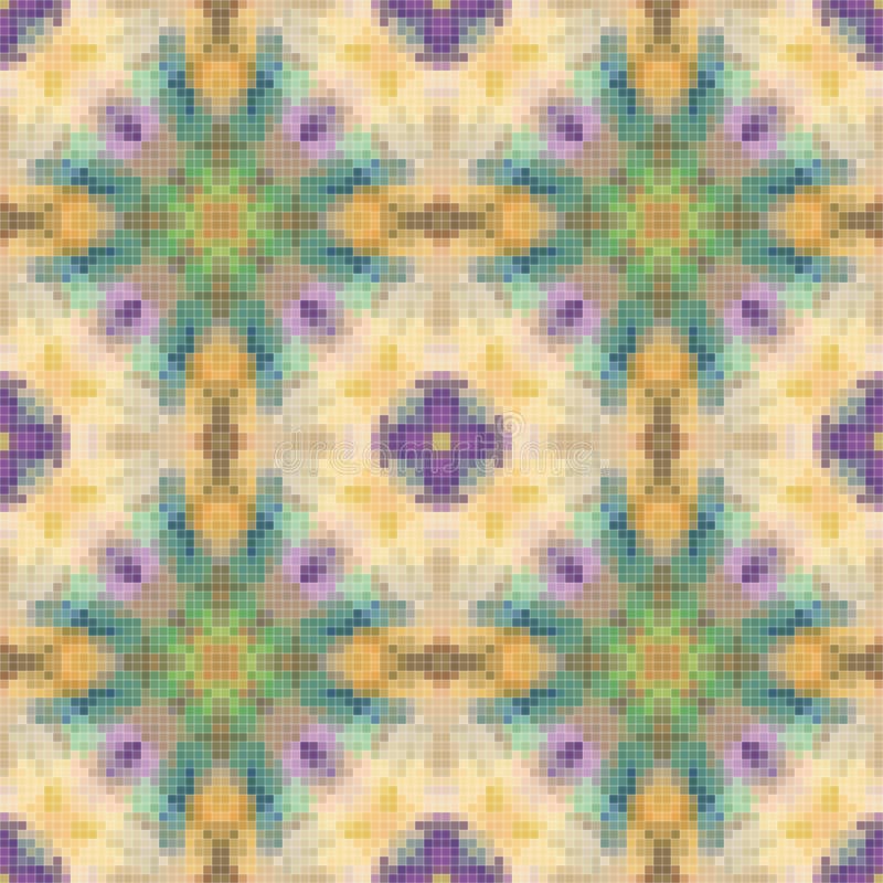 Mediterranean Mosaic Seamless Pattern Design, Repeat Textile Design ...