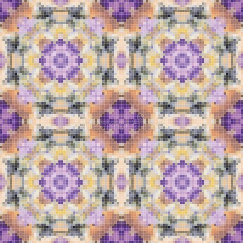 Mediterranean Mosaic Seamless Pattern Design, Repeat Textile Design ...