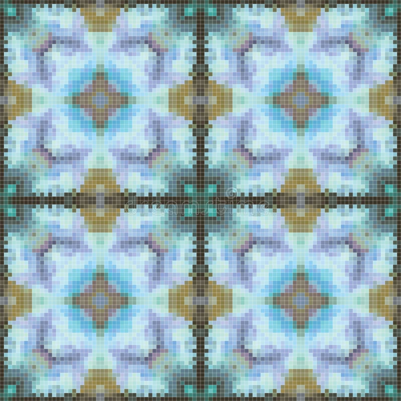 Mediterranean Mosaic Seamless Pattern Design, Repeat Textile Design ...