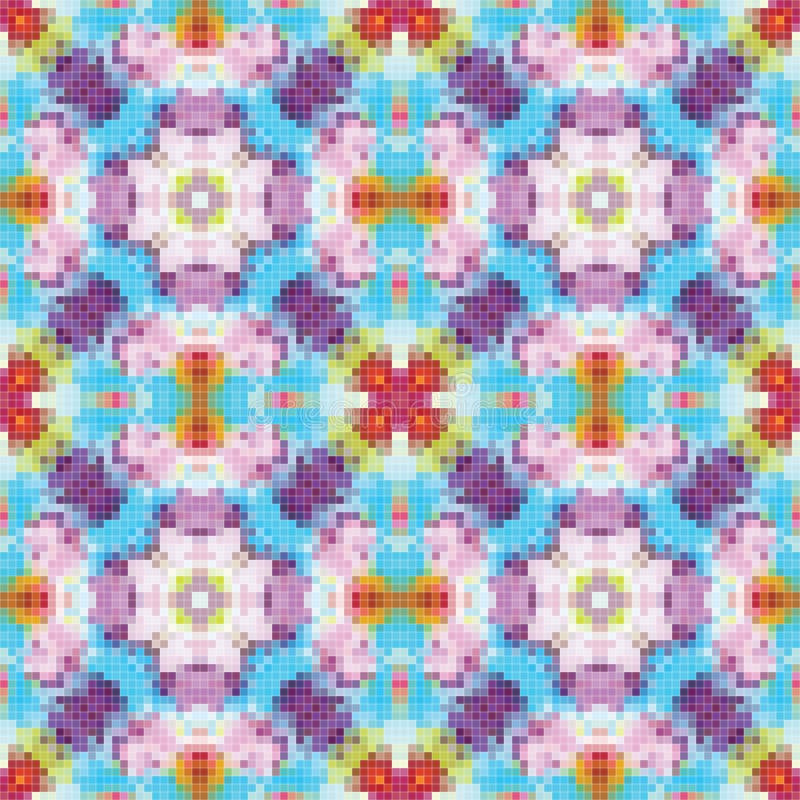 Mediterranean Mosaic Seamless Pattern Design, Repeat Textile Design ...