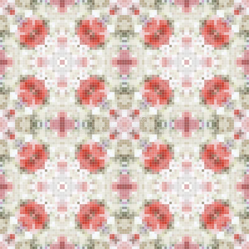 Mediterranean Mosaic Seamless Pattern Design, Repeat Textile Design ...