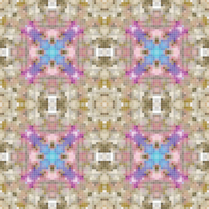 Mediterranean Mosaic Seamless Pattern Design, Repeat Textile Design, Surface Design Stock ...