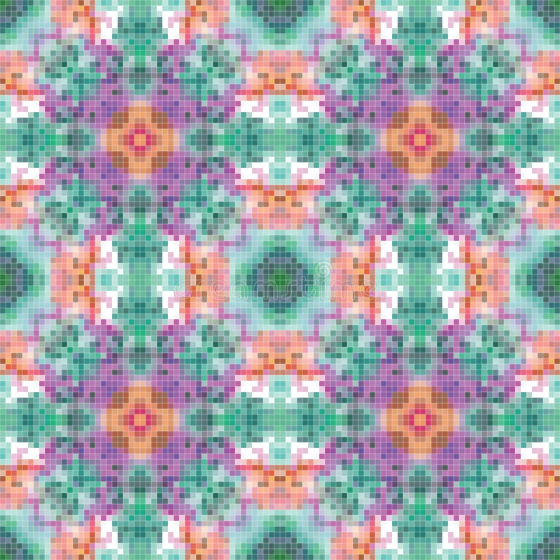 Mediterranean Mosaic Seamless Pattern Design, Repeat Textile Design ...