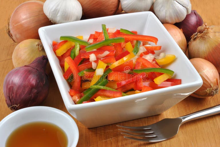 Mediterranean Paprika Salad Stock Image - Image of gourmet, vegetable ...