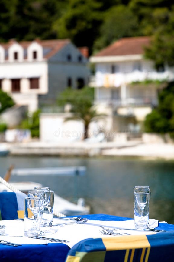 Mediterranean restaurant 2 stock image. Image of colorful - 2618553