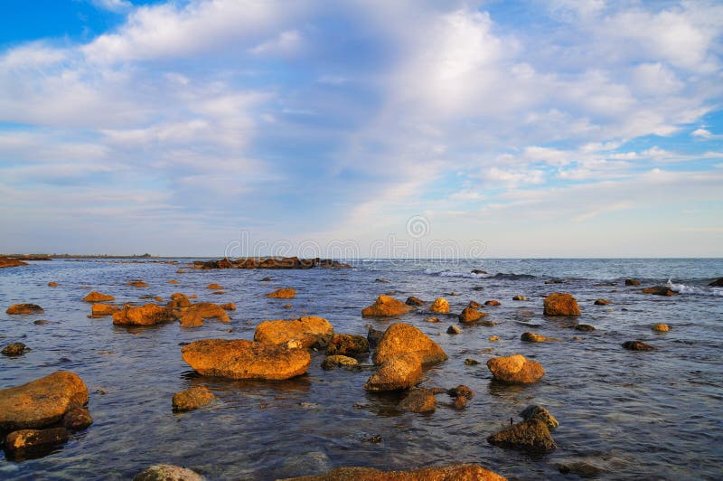Mediterranean Scene stock image. Image of cirrus, blue - 10184905