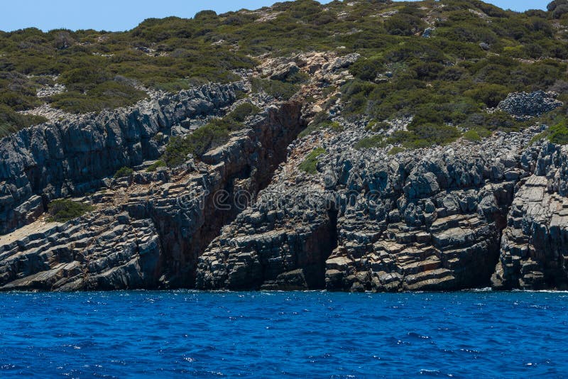Mediterranean Sea. Crete. Greece Stock Photo - Image of hill, greece ...