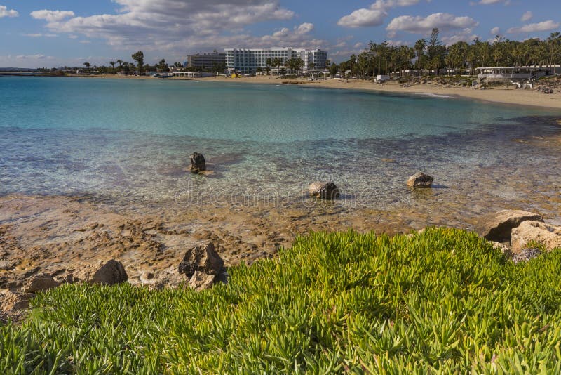 Mediterranean Sea.Cyprus stock image. Image of cape, high - 65373817