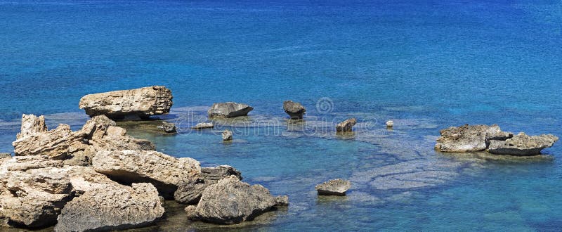 Mediterranean Sea, Cyprus Coast Stock Image - Image of dark, resort ...