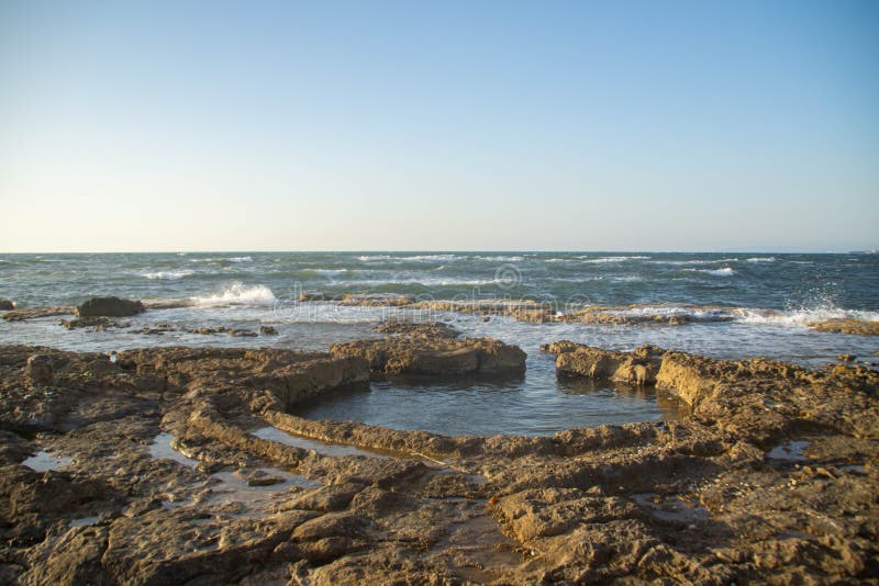 Mediterranean sea riffs stock image. Image of water - 188835609