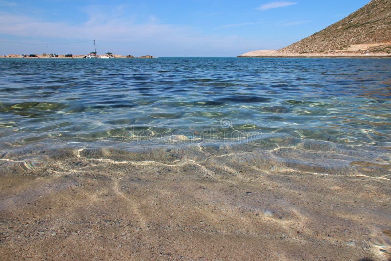 Mediterranean Sea at Stavros in Crete (greece) Stock Image - Image of ...