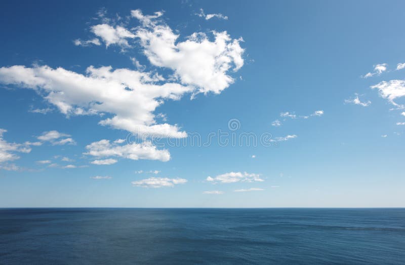 Mediterranean Sea View in Spanish Coastline. Valencia, Spain Stock ...