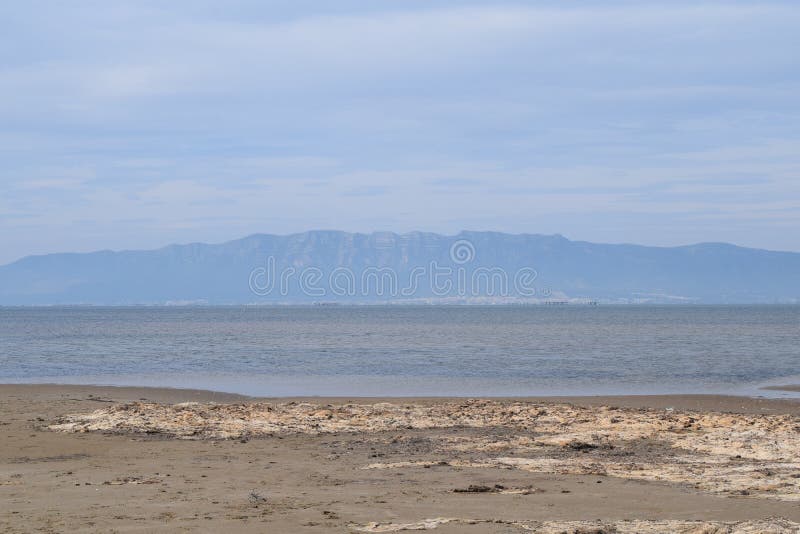 Mediterranean Sea Waters Seen from a Delta. Stock Image - Image of ...