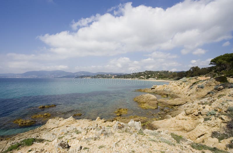 Mediterranean seascape stock image. Image of rock, nature - 1385453