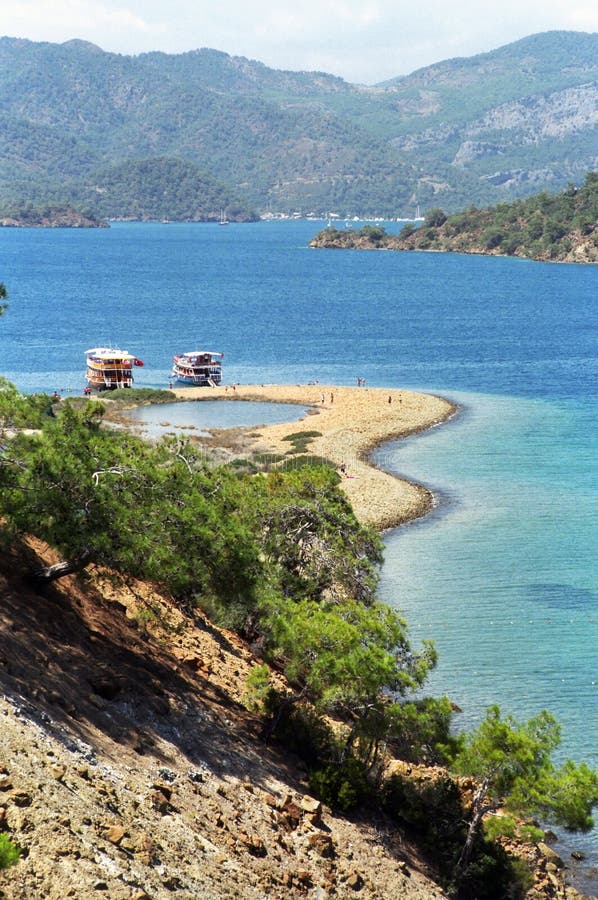 The Wonderful Sea in Ciganka Beach in Rab Arbe Island Croatia Editorial ...