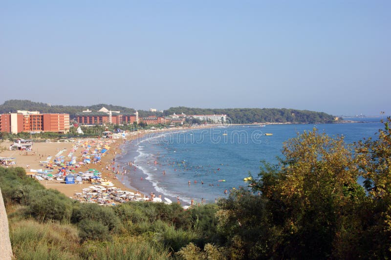 Mediterranean Seaside Turkey Editorial Stock Image - Image of castle ...
