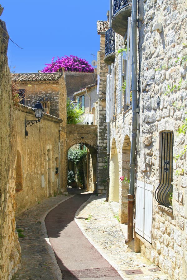 Mediterranean street stock photo. Image of cote, tourism - 3008430