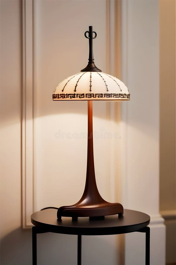 A Mediterranean Style Lamp with Minimalist Design Stock Illustration ...