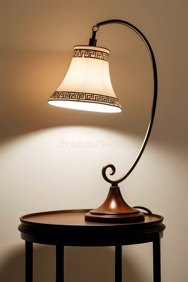 A Mediterranean Style Lamp with Minimalist Design Stock Illustration ...