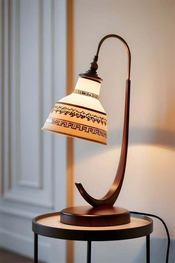 A Mediterranean Style Lamp with Minimalist Design Stock Illustration ...