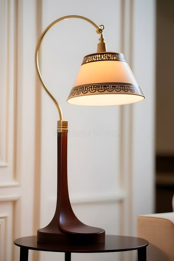 A Mediterranean Style Lamp with Minimalist Design Stock Illustration ...