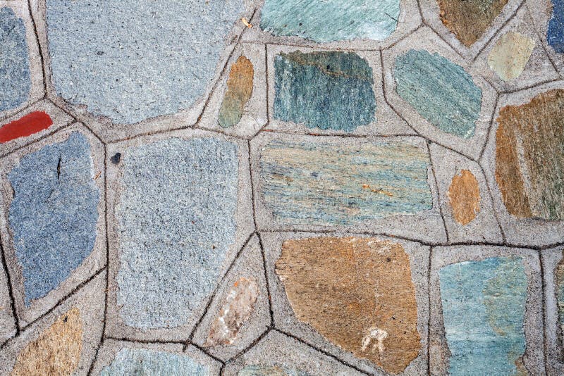 Mediterranean Style Stone Wall Stock Image - Image of floor, beautiful ...