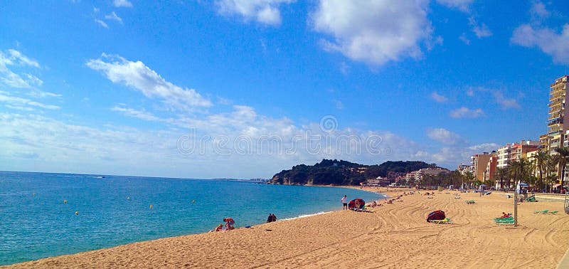 Mediterranean View from Spanish Coast Stock Photo - Image of spain ...