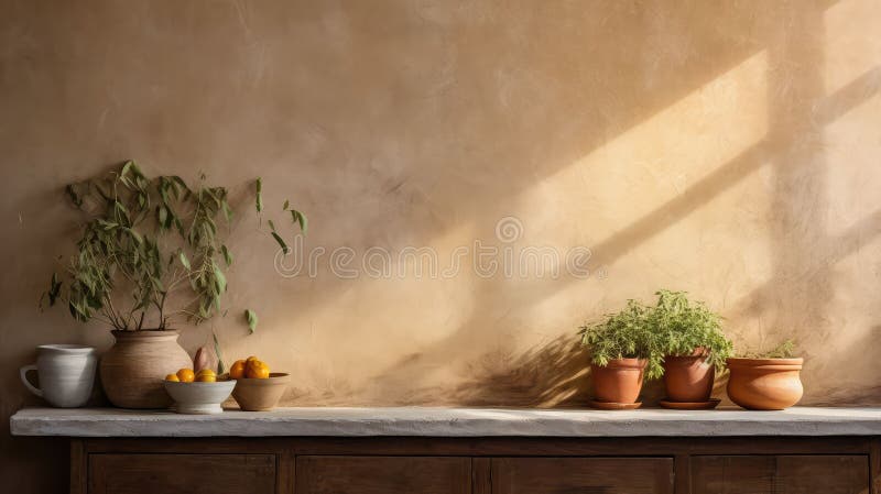 Mediterranean Wall Texture Interior Stock Illustration - Illustration ...