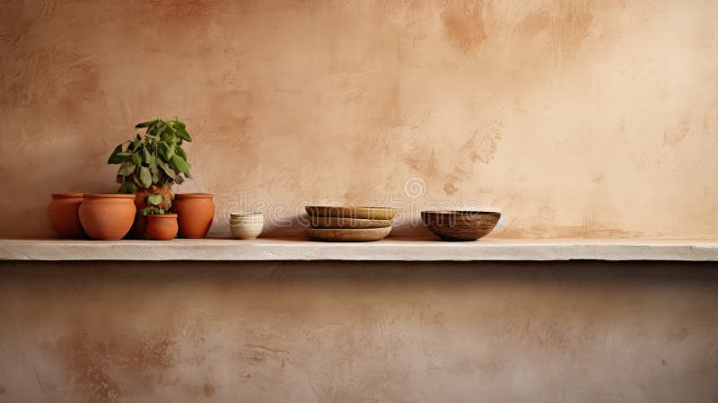 Mediterranean Wall Texture Interior Stock Illustration - Illustration ...