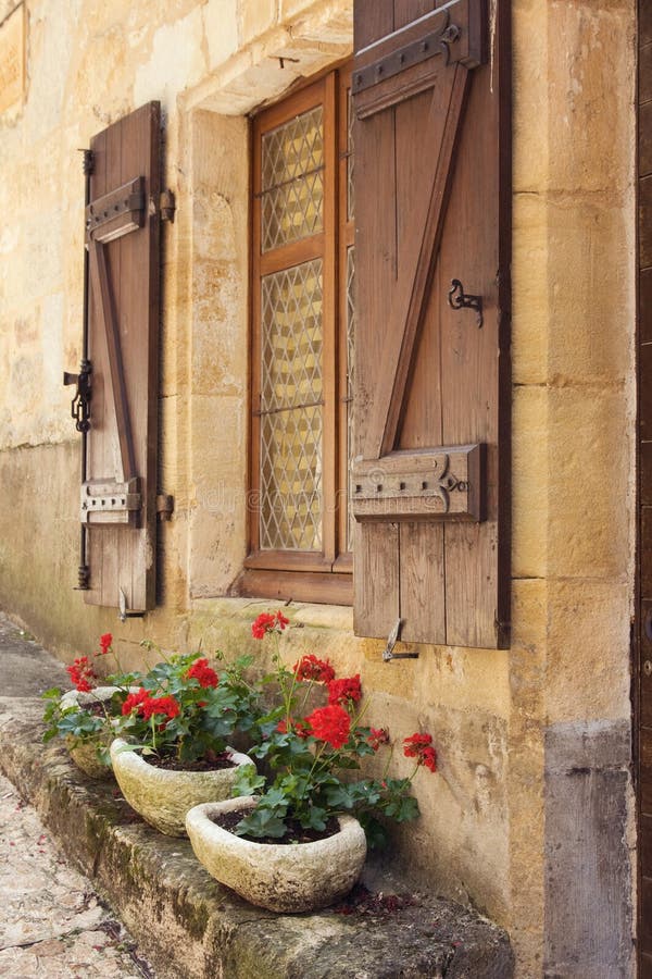Mediterranean window boxes stock photo. Image of flower - 15787072