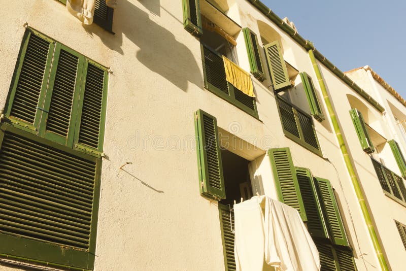 Mediterranean windows stock photo. Image of home, calm - 33787442