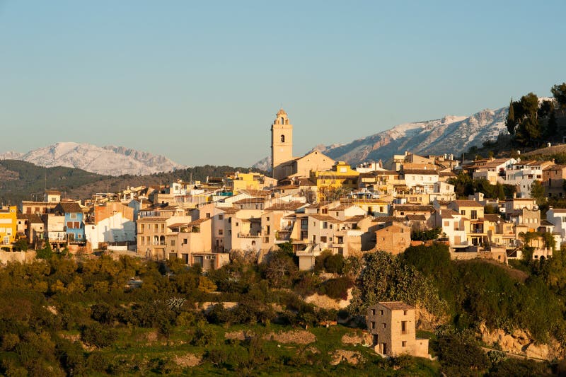 Mediterranean winter scene stock photo. Image of costa - 24051706