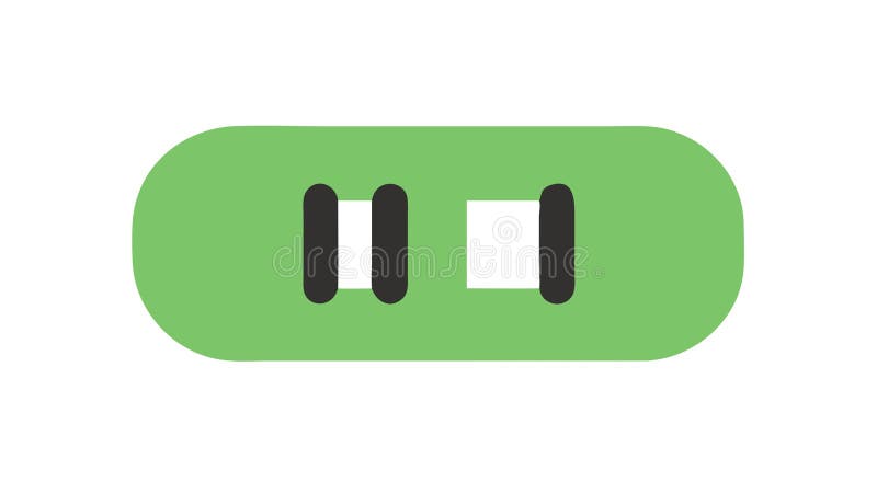 Medium Battery Level Icon, Charged Power Indicator, Vector Design ...