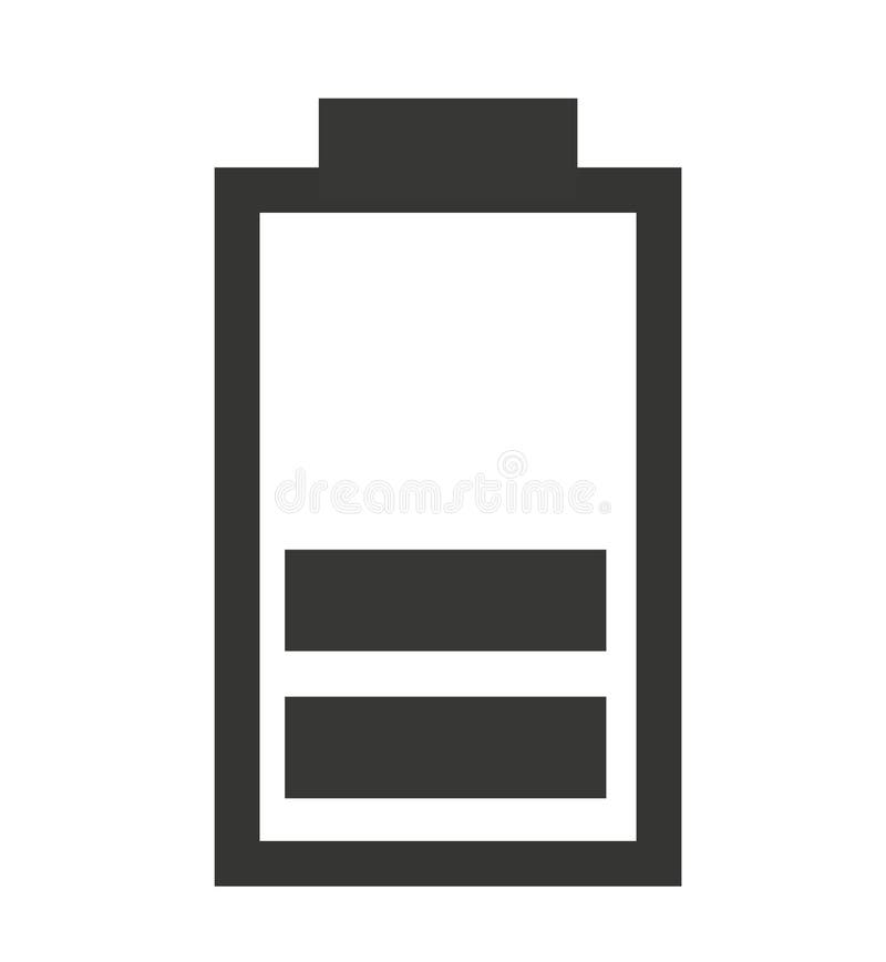 Medium Battery Status Isolated Icon Design Stock Illustration ...