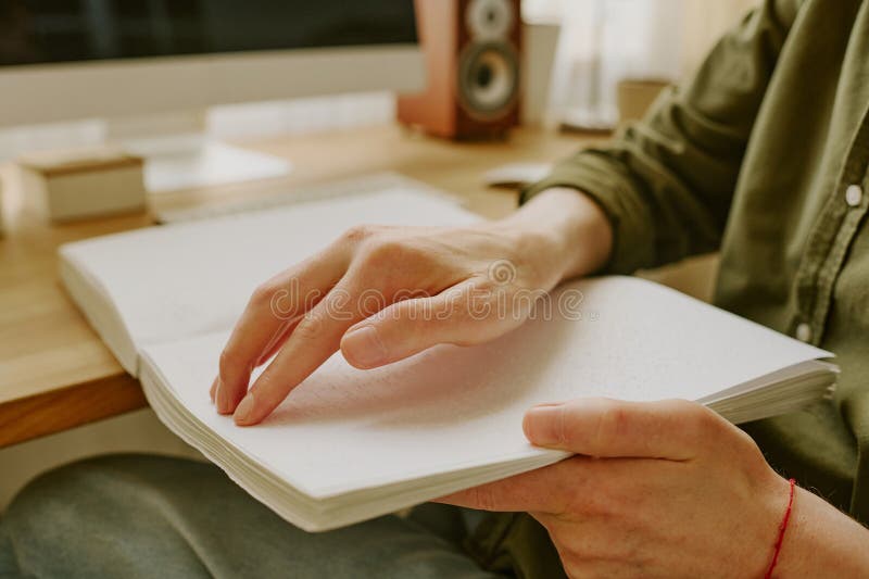Man Touching Book stock photo. Image of texture, special - 336590668