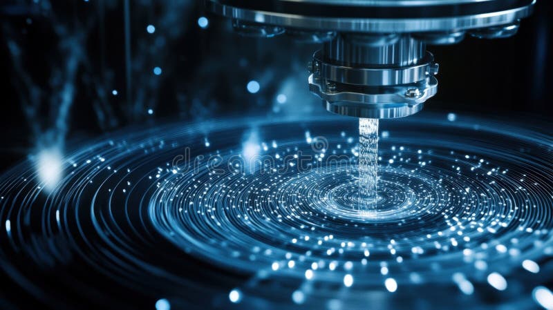 A Medium Closeup of a Water Distribution Valve Fitted with Sensors that ...