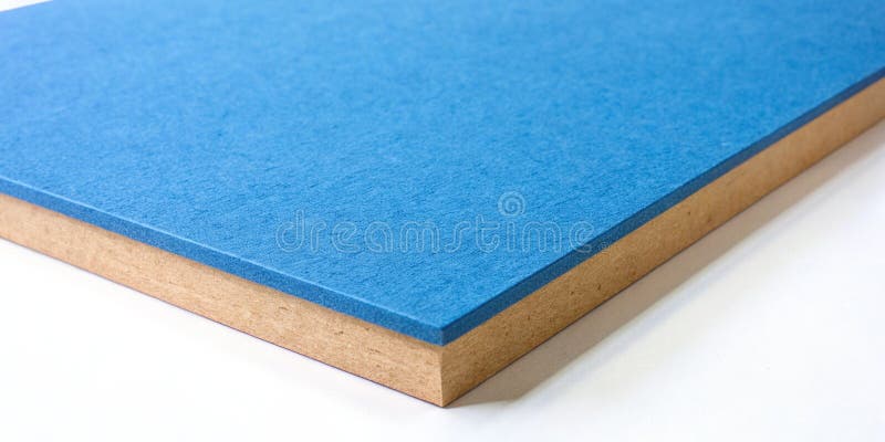 Medium Density Fiberboard Surface with Blue Shades Layout Stock ...