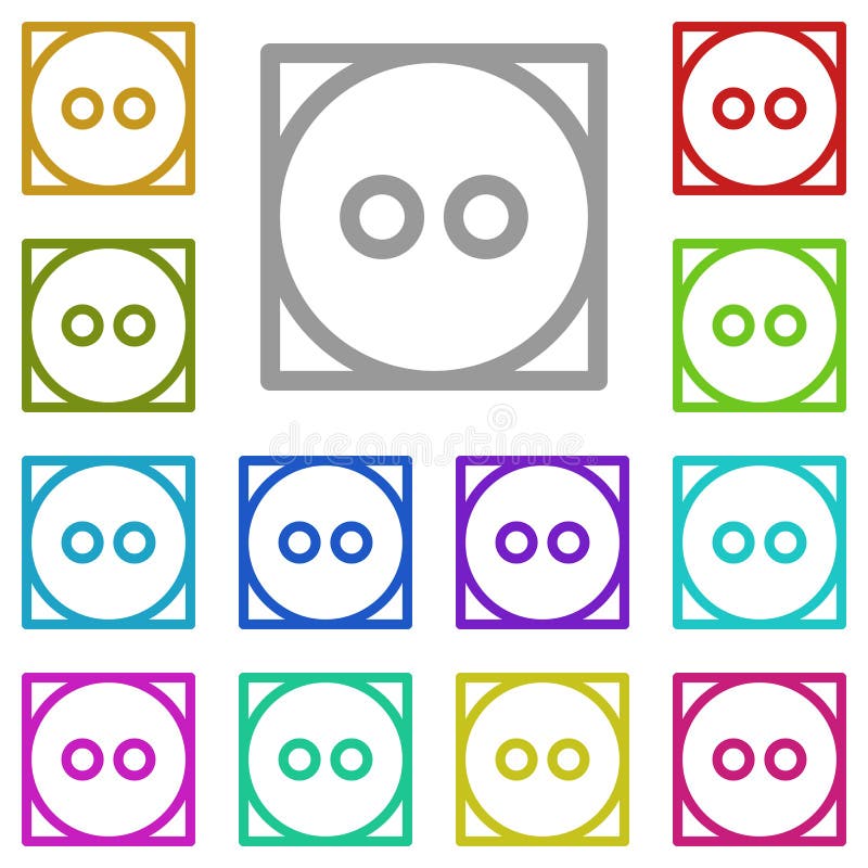 Medium, Ellipse Multi Color Icon. Simple Thin Line, Outline Vector of ...