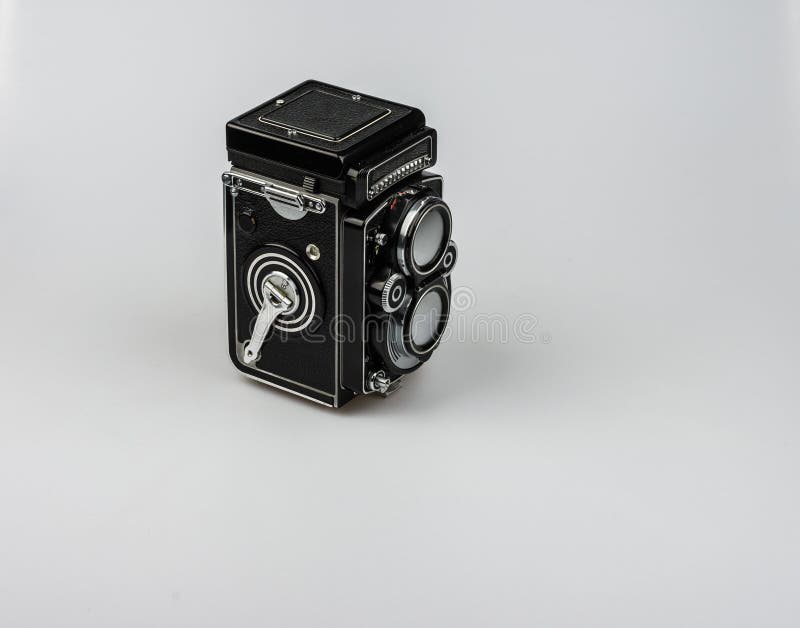 Medium Format Bioptical Camera, Analog Photography Stock Image - Image ...