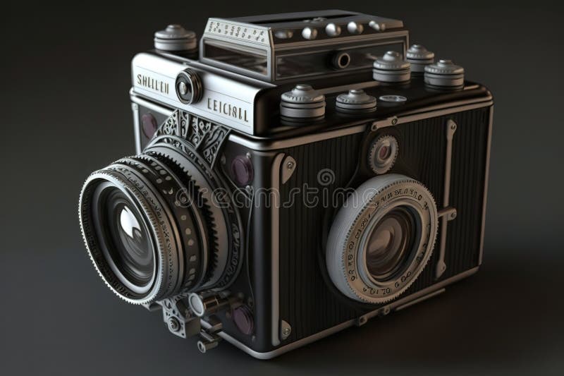 Medium Format Camera stock illustration. Illustration of glasses ...