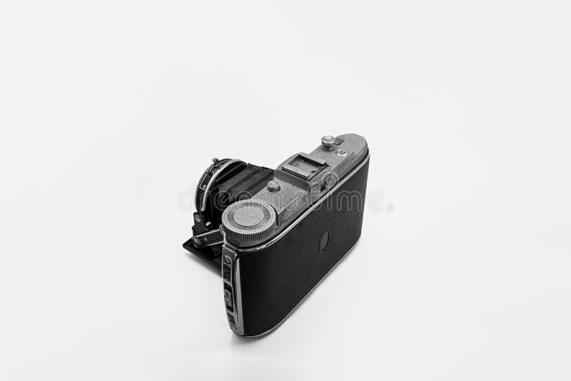 Medium Format Camera with Manual Shutter Stock Image - Image of metal ...