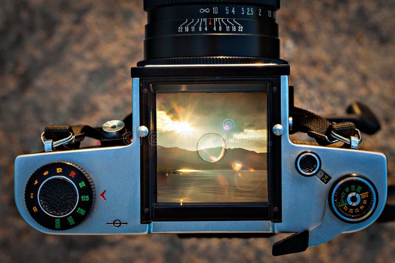 Medium format camera. stock image. Image of camera, lens - 75133633