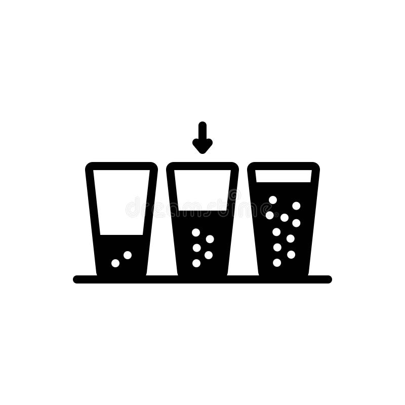 Black Solid Icon for Medium, Means and Intermediate Stock Vector ...