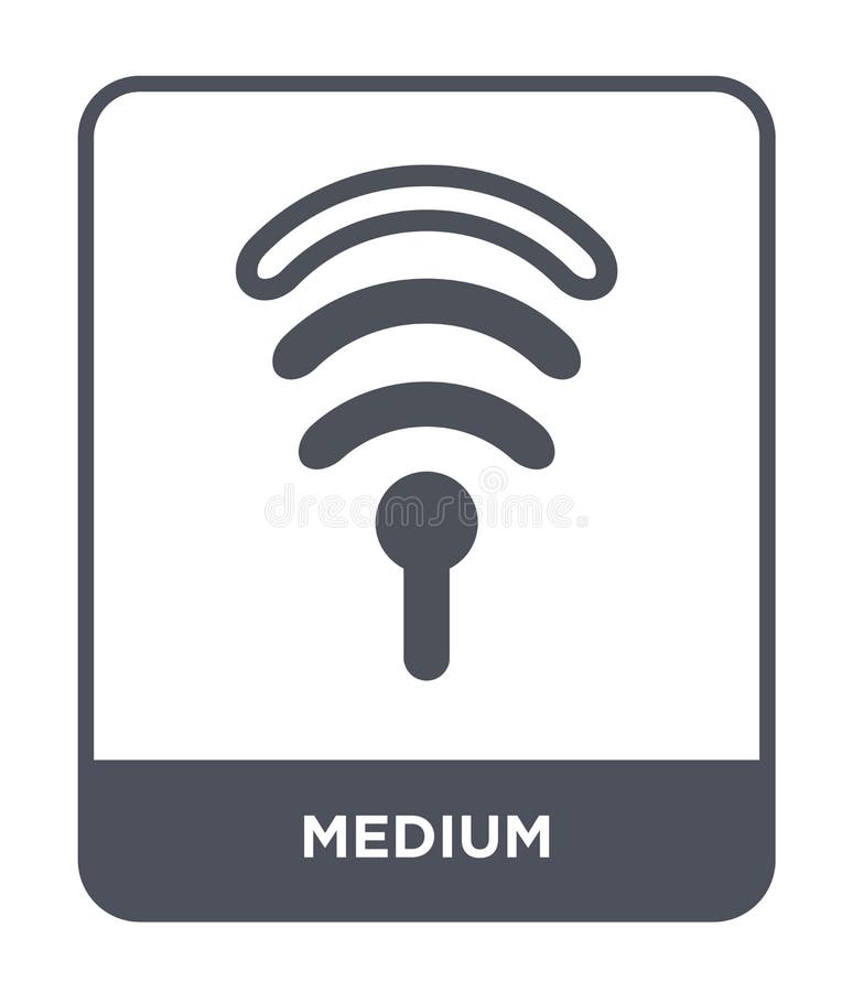 Medium Icon in Trendy Design Style. Medium Icon Isolated on White ...