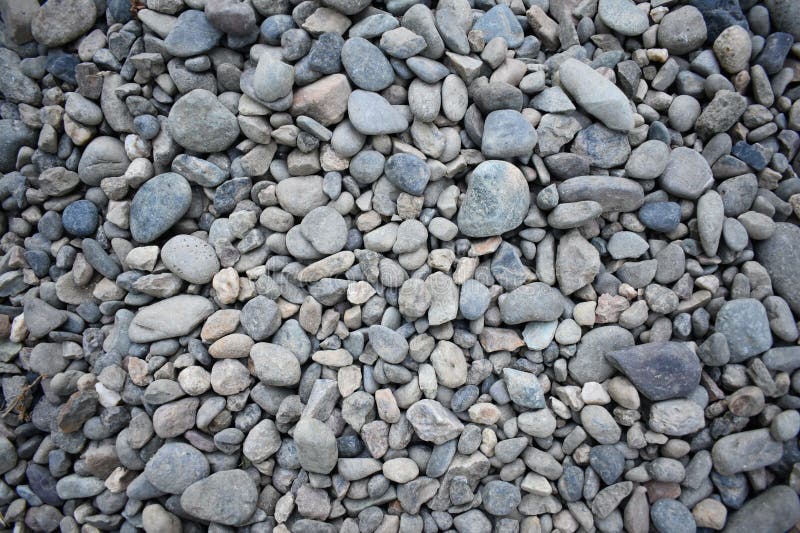 Medium Large Smooth Pebble Texture on Ground of Trail Stock Photo ...